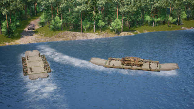 PFM Motorized floating bridge | CNIM