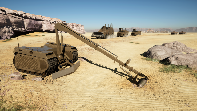 Route Clearance Unmanned System UGV ROCUS | CNIM